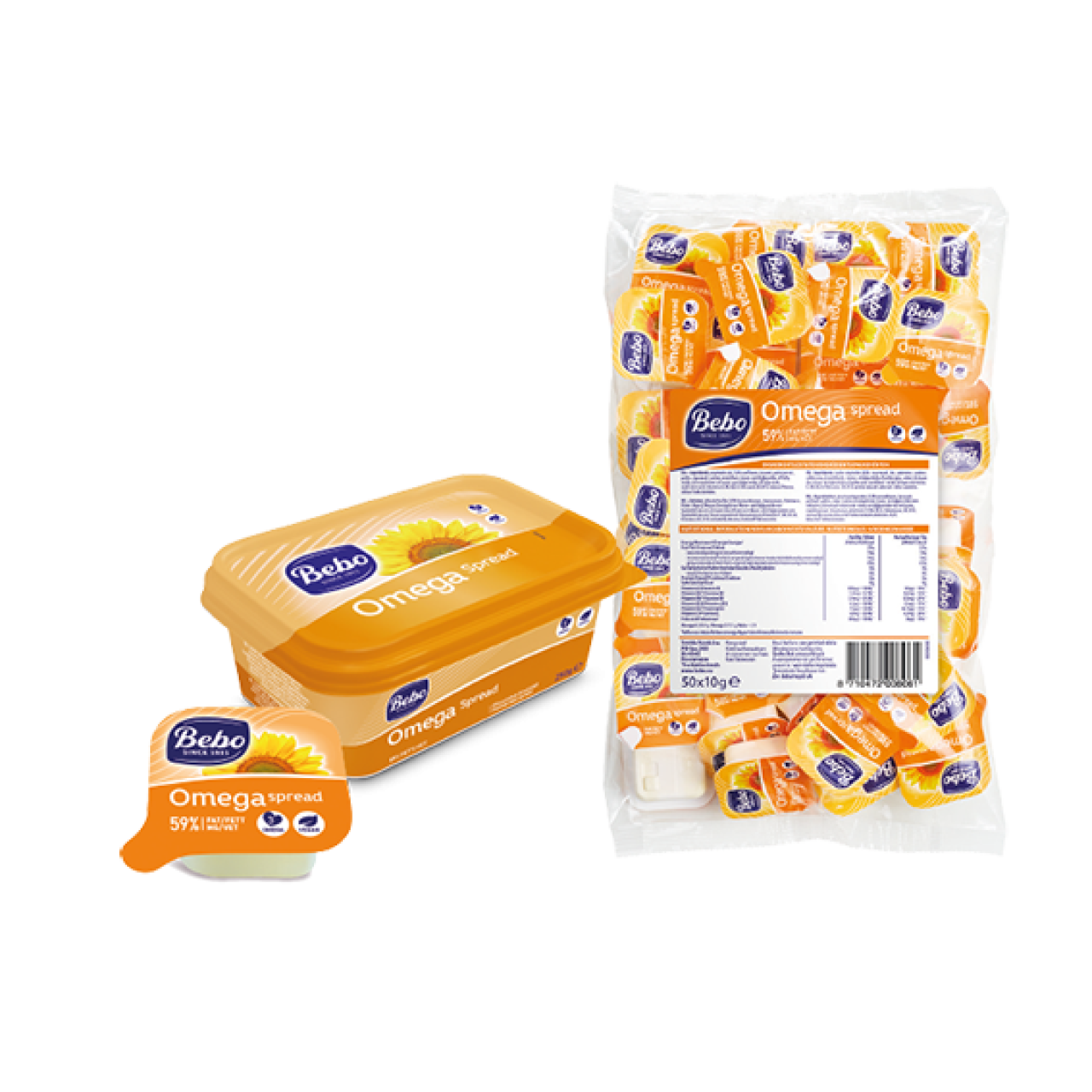 Plant-based margarine spreads